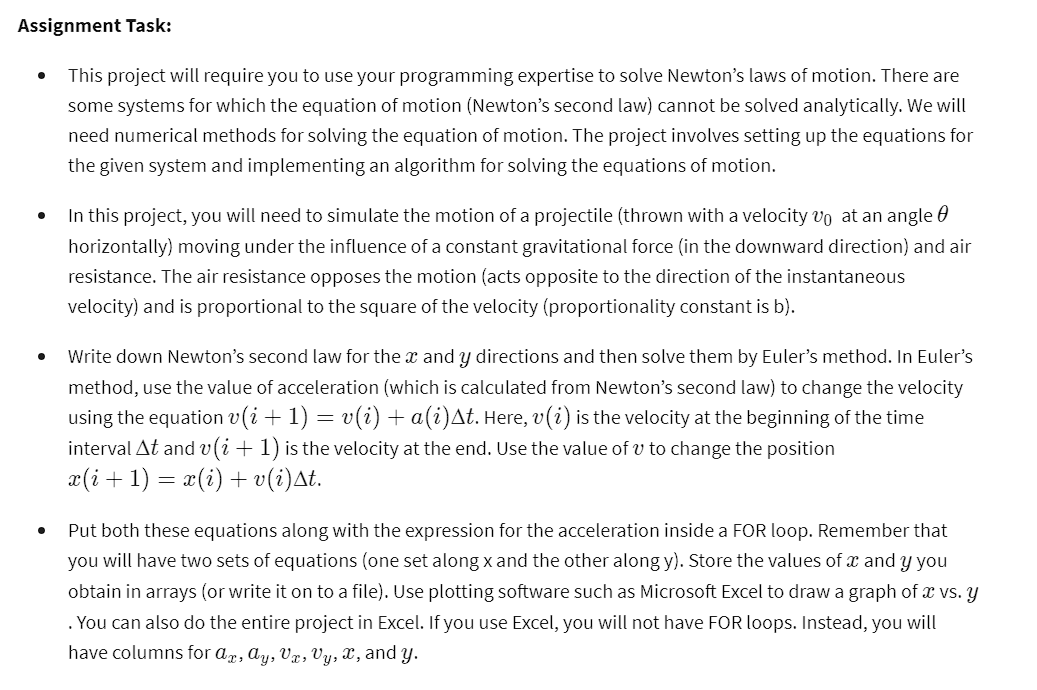 Solved Assignment Task:This project will require you to use | Chegg.com