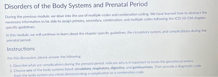 Solved During the previous module, we dove into the use of | Chegg.com