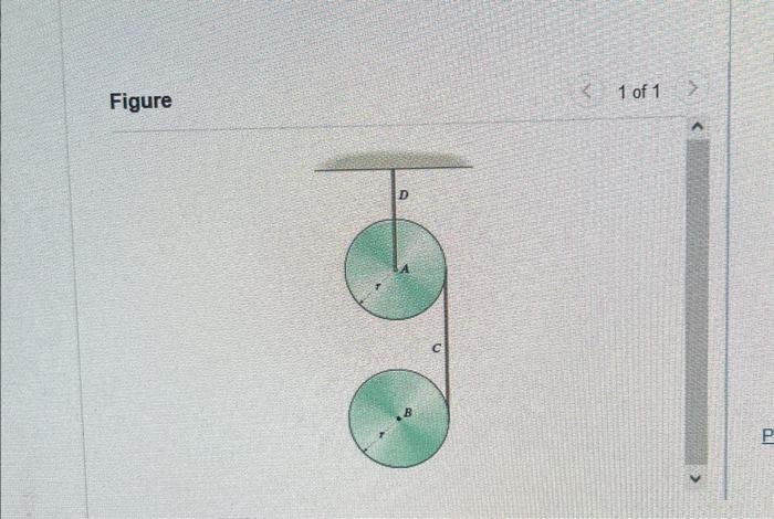 Solved A cord is wrapped around each of the two 20−kg disks. | Chegg.com