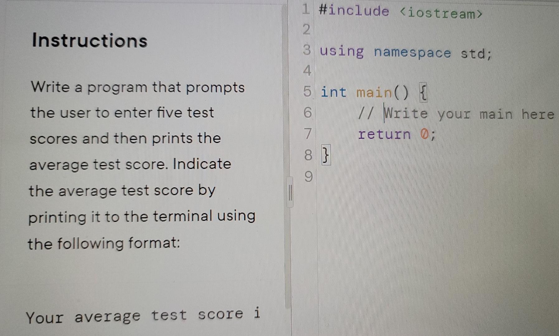 Solved Instructions ON 0 Write a program that prompts 1 | Chegg.com