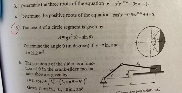 Solved 3. Determine the three roots of the equation | Chegg.com