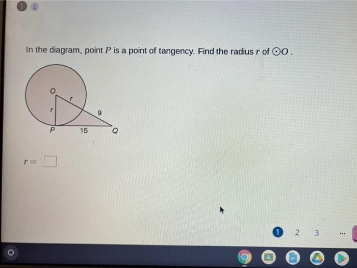 Solved In the diagram, point P is a point of tangency. Find | Chegg.com