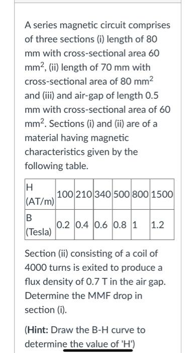 Solved Question 1 5 pts A rectangular iron core is shown in | Chegg.com