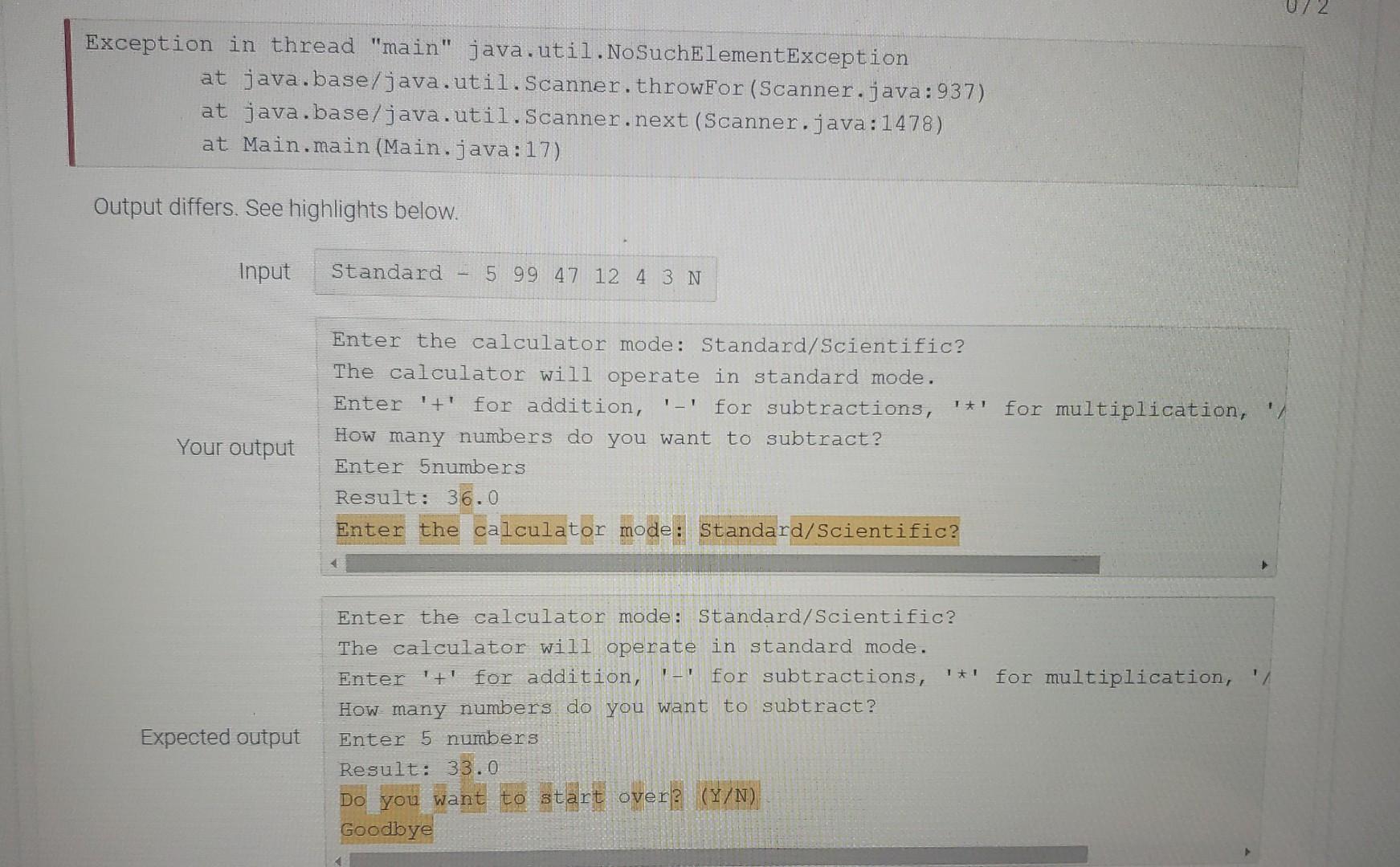 Solved I have this java code while running getting those | Chegg.com