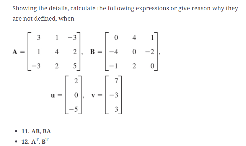 Solved Showing the details, calculate the following | Chegg.com