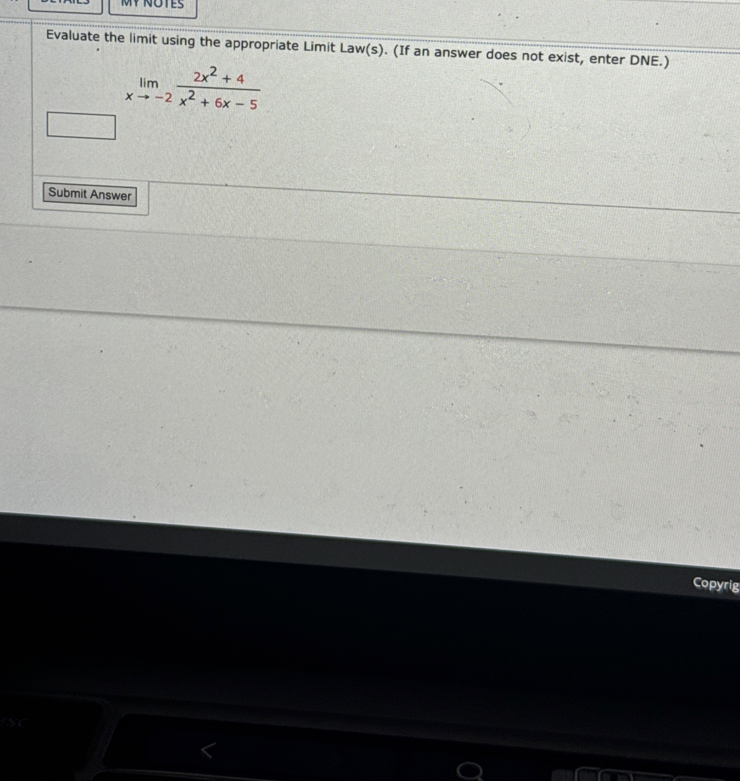 Solved Evaluate the limit using the appropriate Limit | Chegg.com