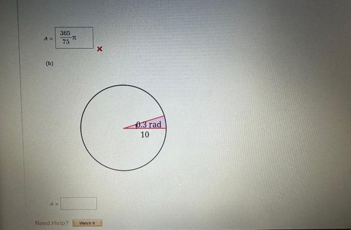 Solved This exercise involves the formula for the area of a | Chegg.com