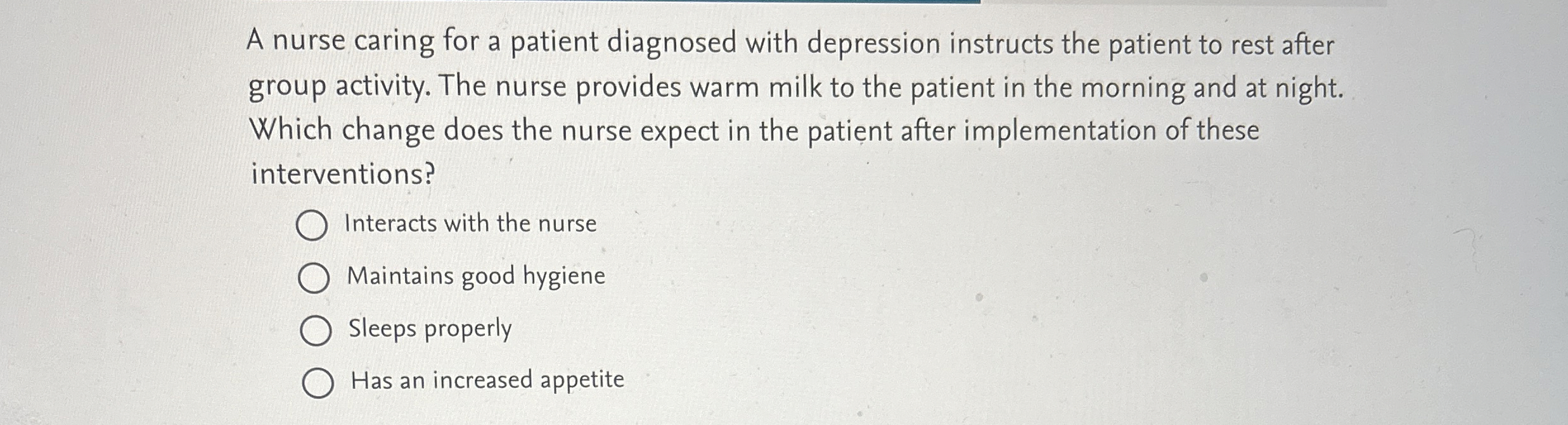 Solved A nurse caring for a patient diagnosed with | Chegg.com