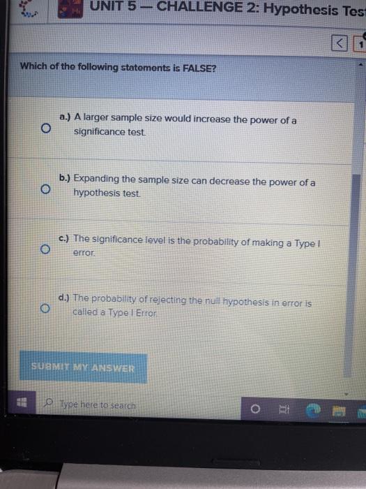 Solved 4- Significance Level and Power of a Hypothesis Test | Chegg.com