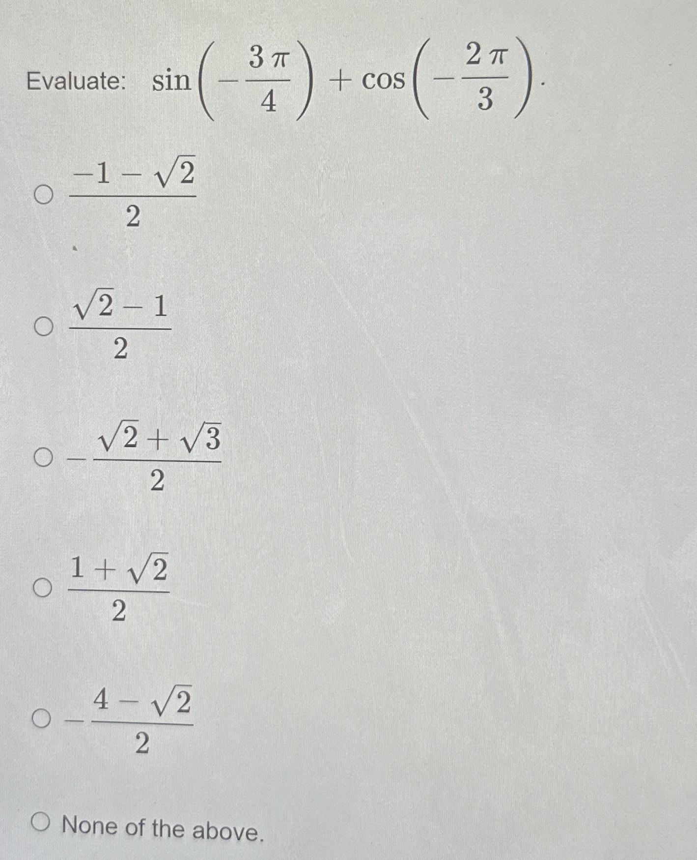 Solved Evaluate: | Chegg.com