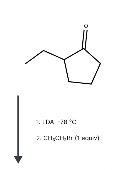 Solved LDA,-78°CCH3CH2Br (1 ﻿equiv)LDA,-78°CCH3CH2Br (1 | Chegg.com
