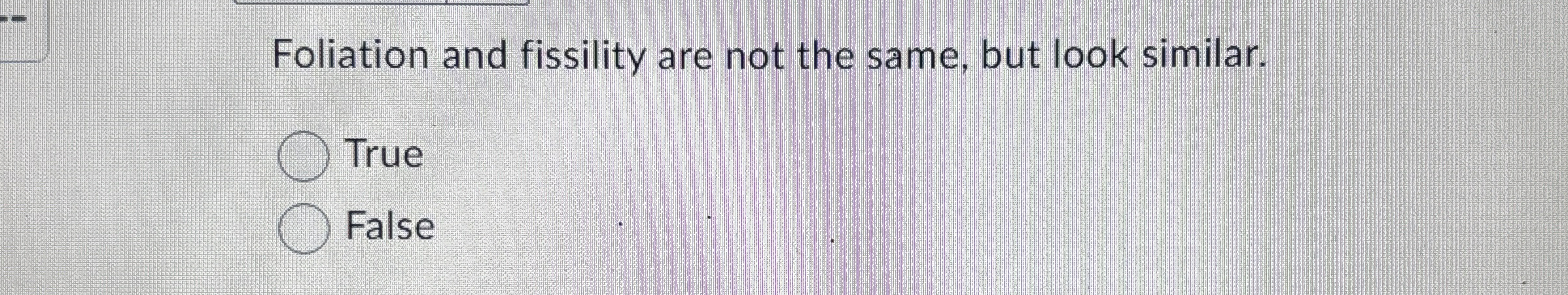 Solved Foliation and fissility are not the same, but look | Chegg.com