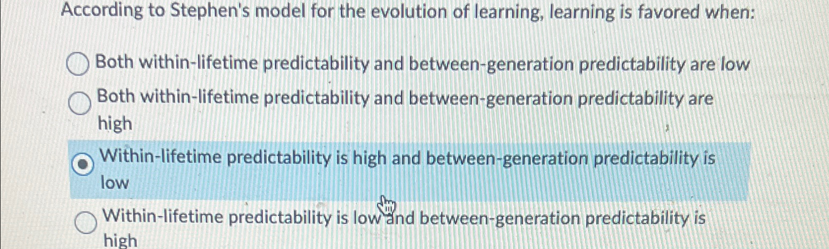 Solved According to Stephen's model for the evolution of | Chegg.com