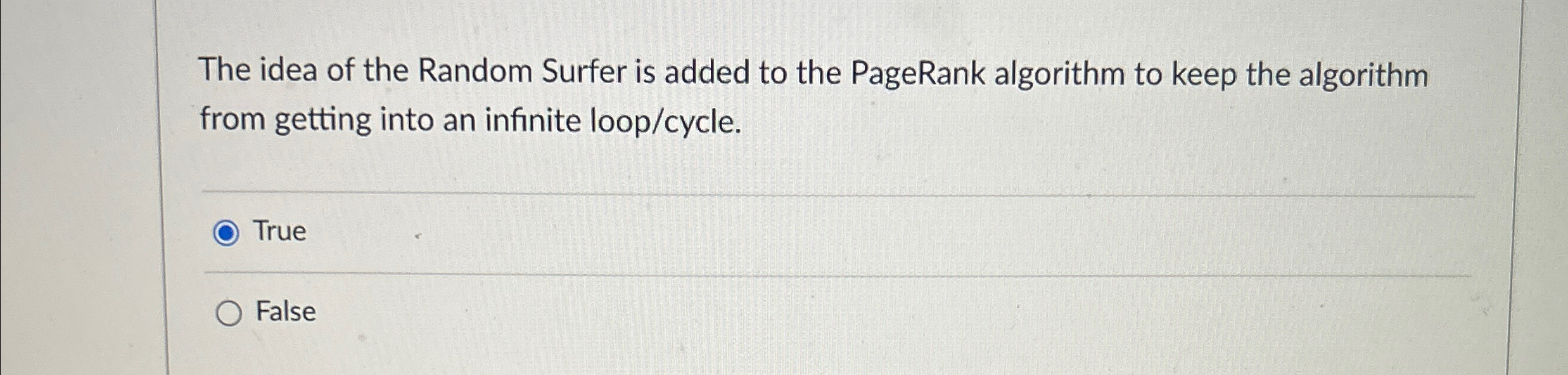Solved The idea of the Random Surfer is added to the | Chegg.com
