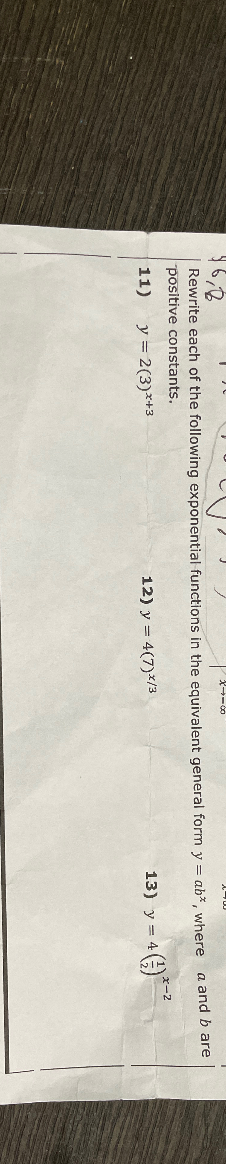 Solved Rewrite each of the following exponential functions | Chegg.com