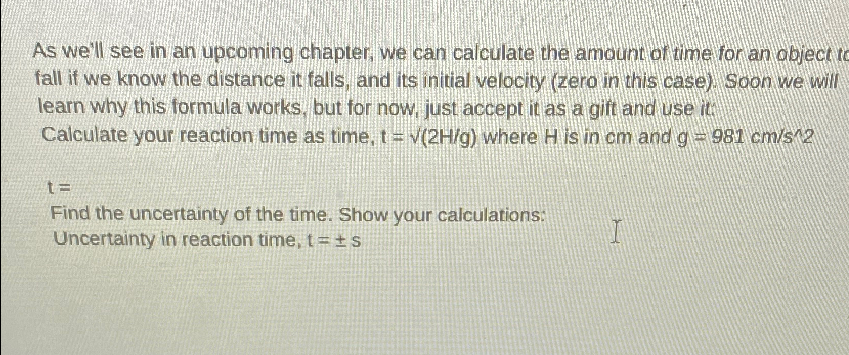 Solved As we'll see in an upcoming chapter, we can calculate | Chegg.com