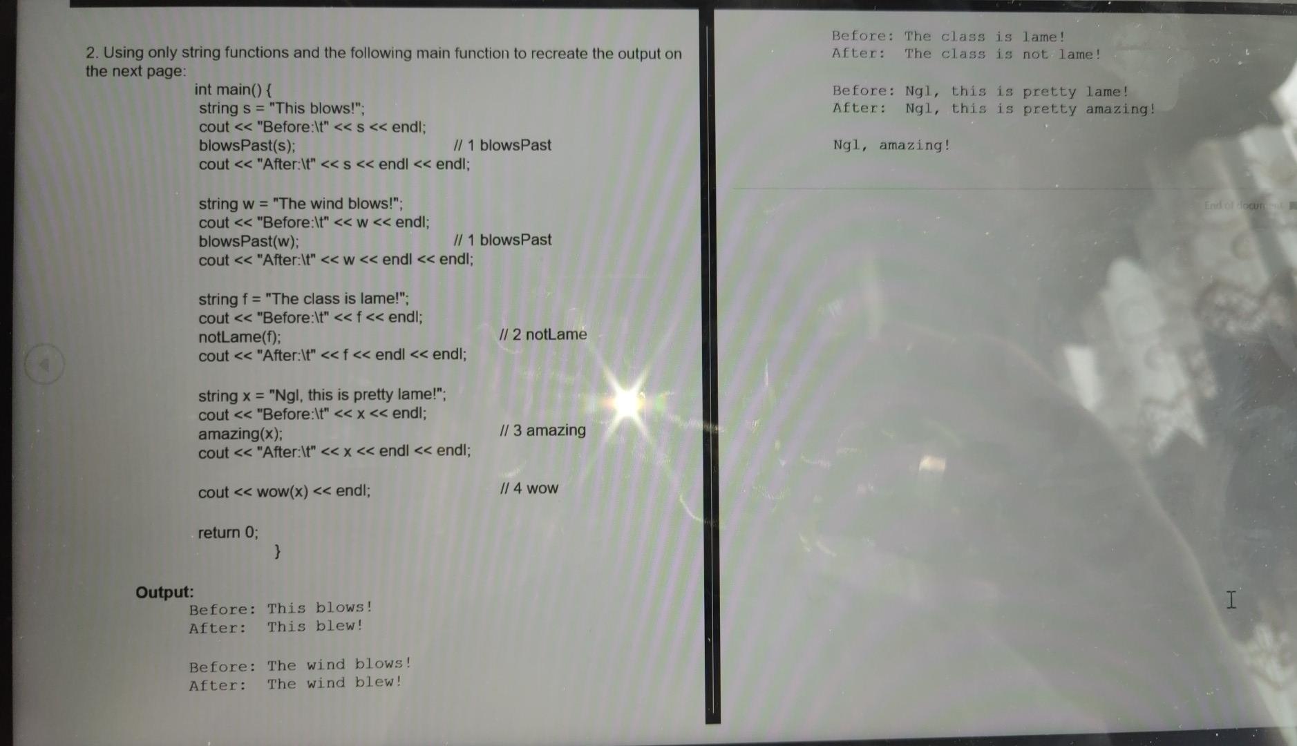 Solved solve it in c++ . Must show running it in terminal . | Chegg.com