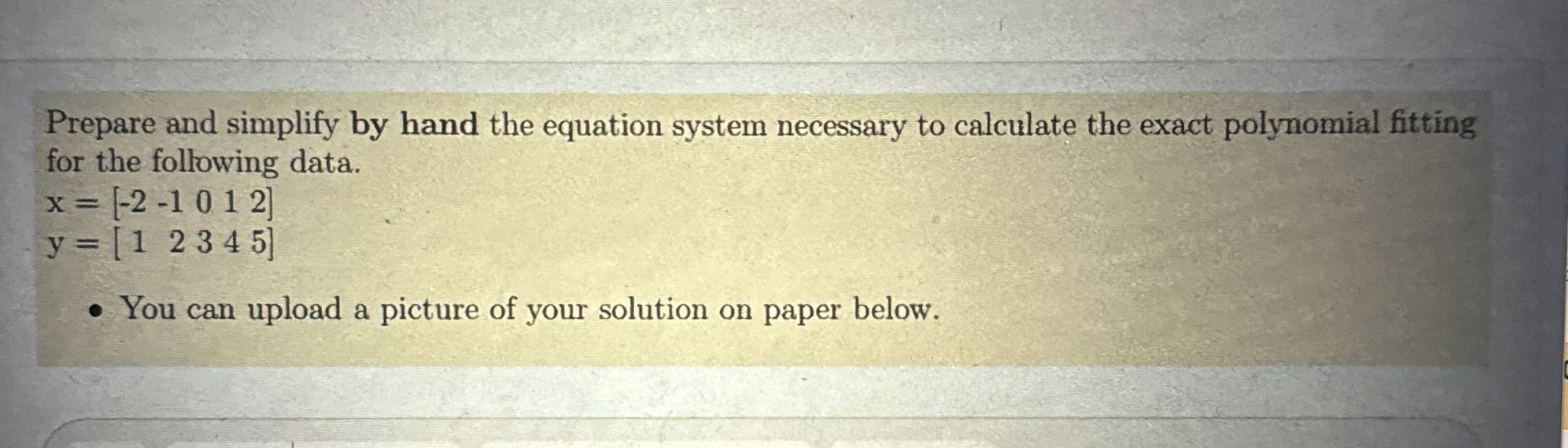 Solved Prepare and simplify by hand the equation system | Chegg.com