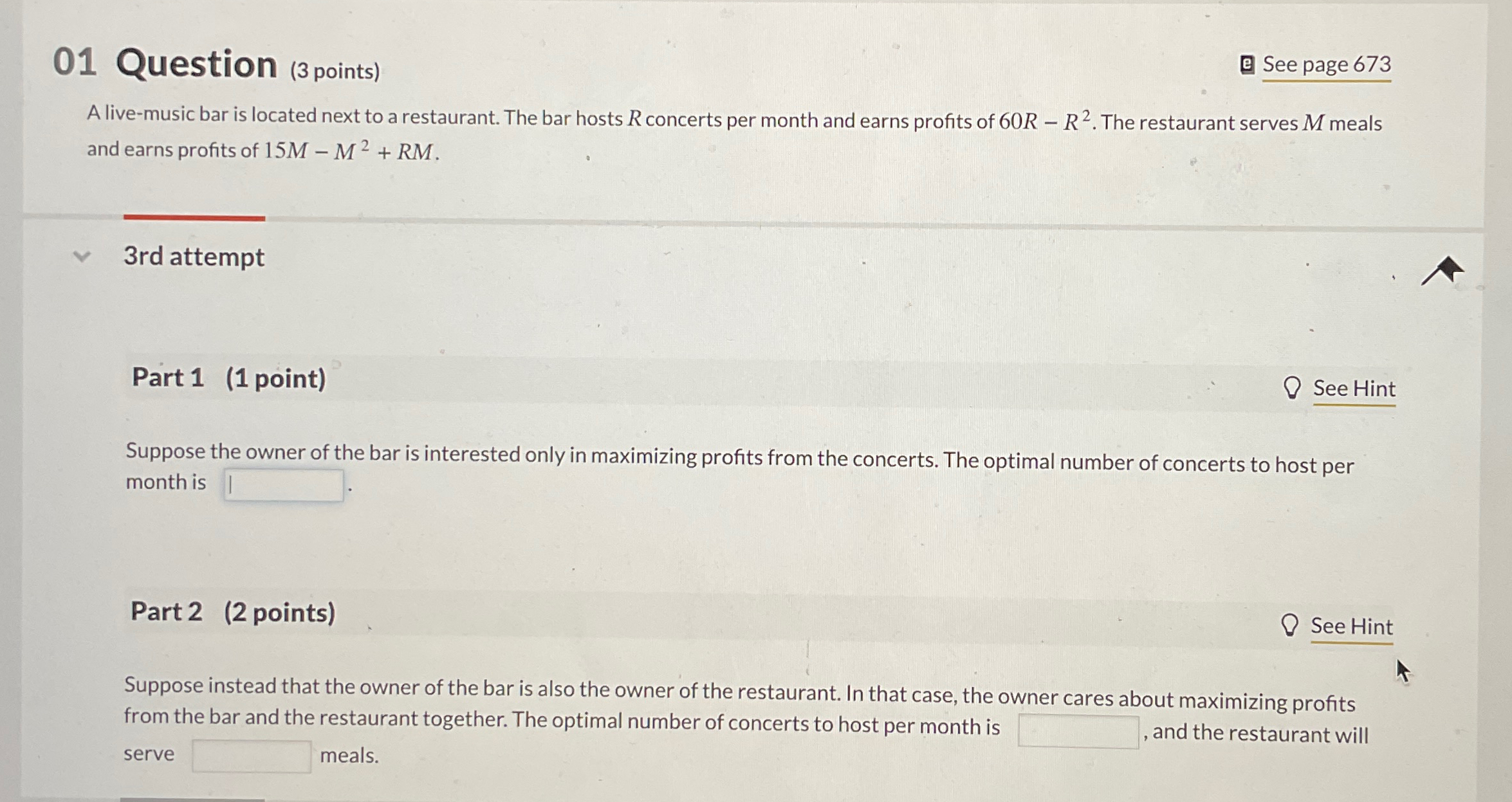 Solved 01 ﻿Question (3 ﻿points)[. ﻿See page 673A live-music | Chegg.com