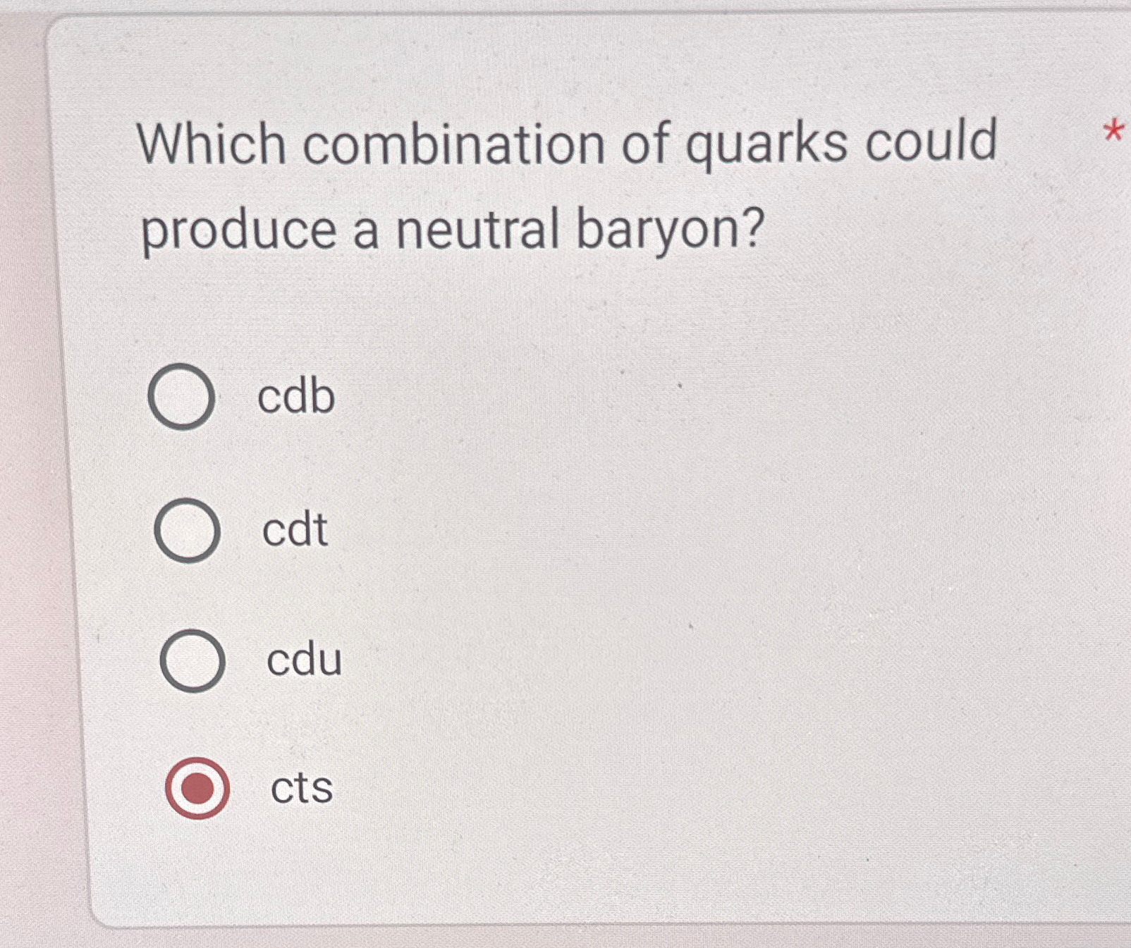Solved Which combination of quarks could produce a neutral | Chegg.com