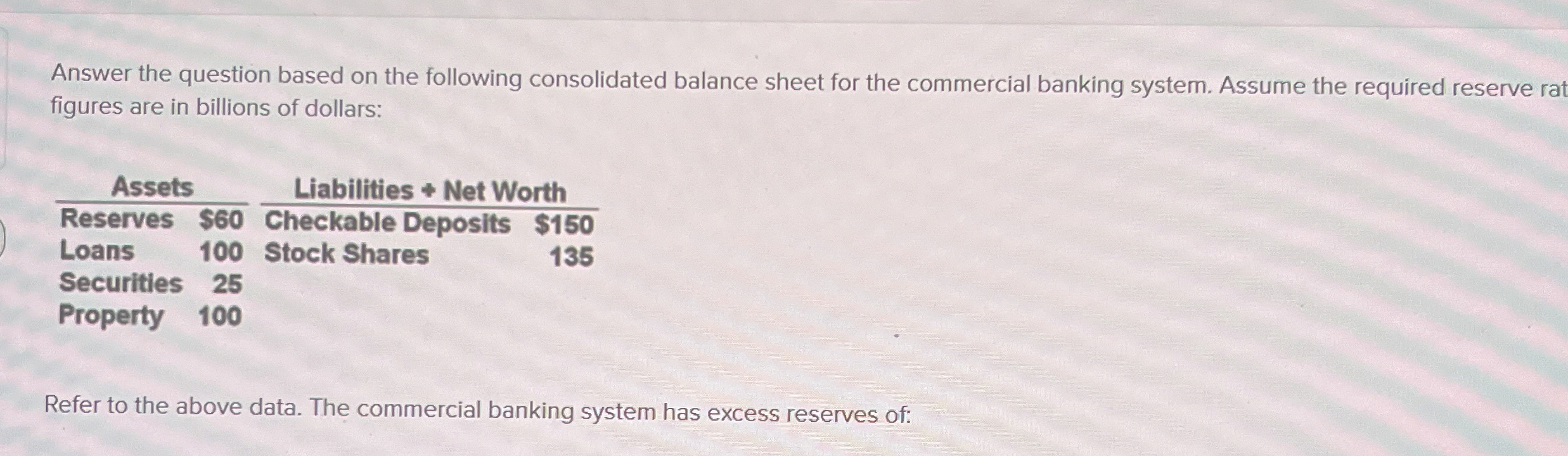 Solved Answer the question based on the following | Chegg.com