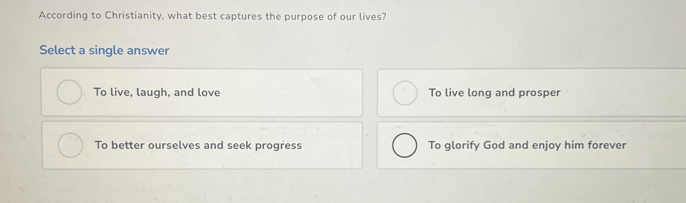 Solved According to Christianity, what best captures the | Chegg.com