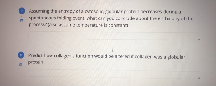 Solved In an aqueous solution, protein folding being a | Chegg.com