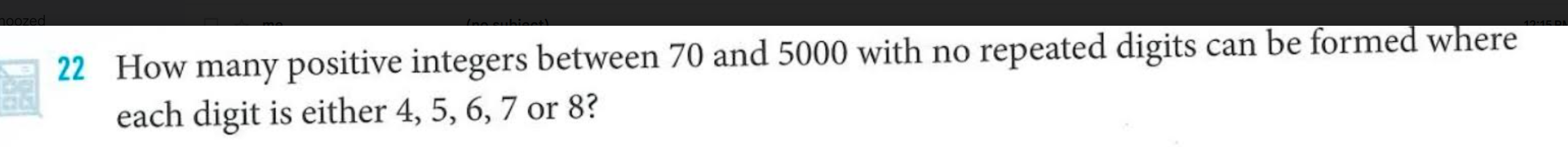 Solved 22 ﻿How many positive integers between 70 ﻿and 5000 | Chegg.com