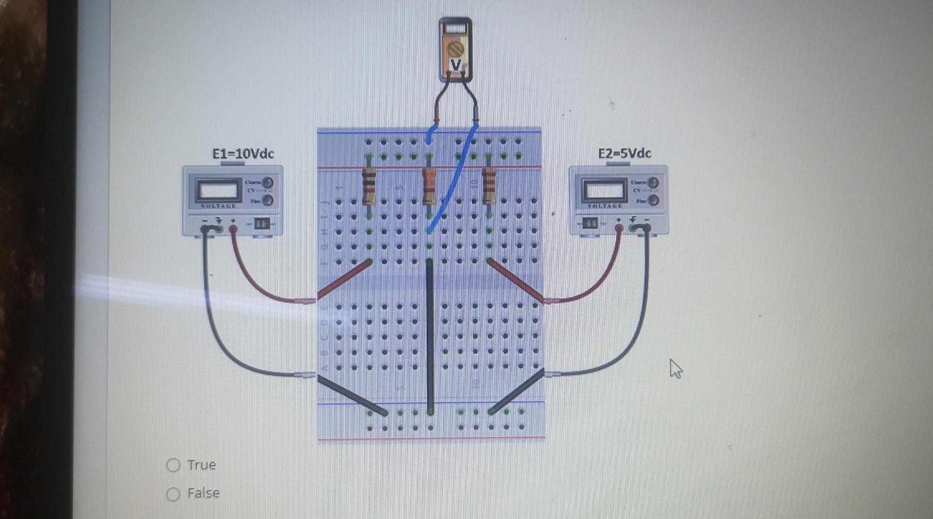 Solved The breadboard diagram shows how to measure voltage | Chegg.com