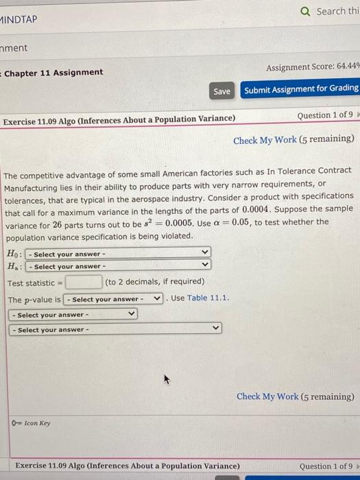 Solved Q Search thi JINDTAP nment = Chapter 11 Assignment | Chegg.com