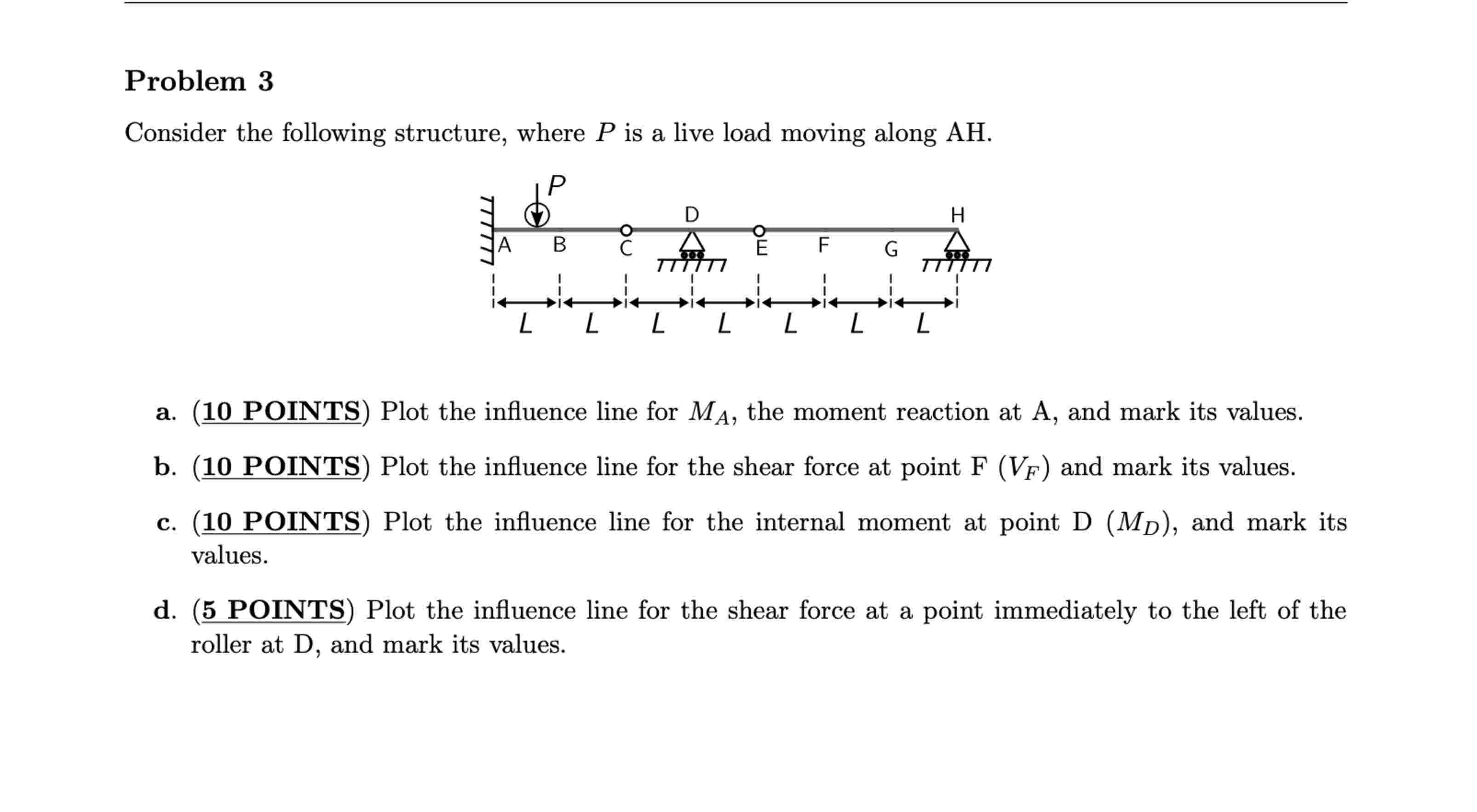 Solved Problem 3Consider the following structure, where \( | Chegg.com
