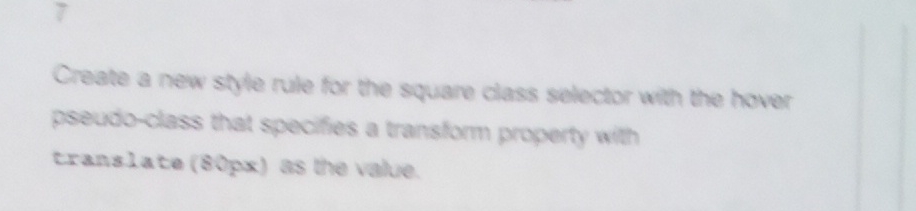 Solved Print Preview7Create a new style rule for the square | Chegg.com