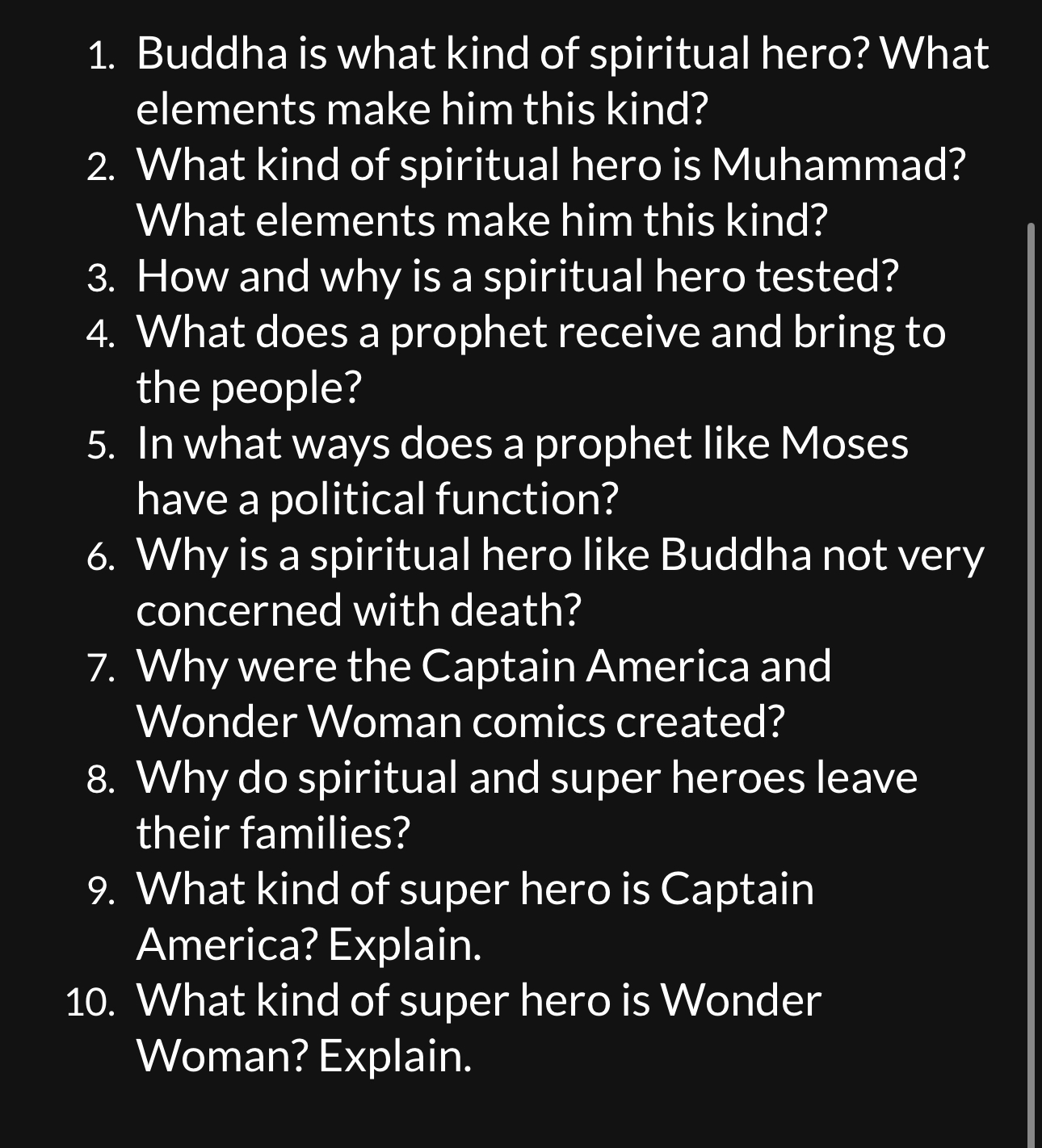 Solved Buddha is what kind of spiritual hero? What elements | Chegg.com
