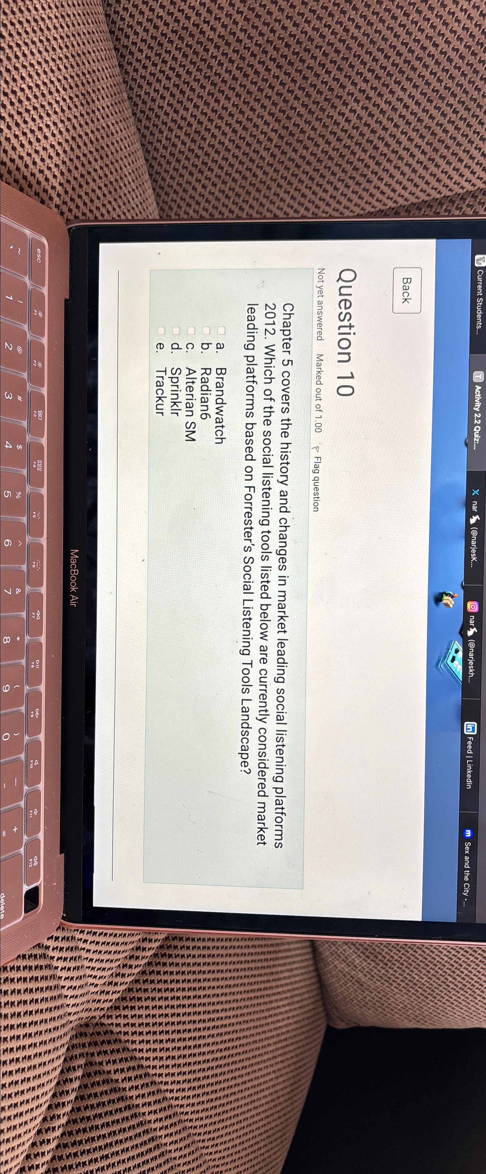 Solved BackQuestion 10Not yet answered Marked out of 1.00 ﻿p | Chegg.com