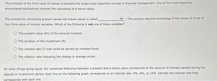 Solved The principal of the time value of money is probably | Chegg.com