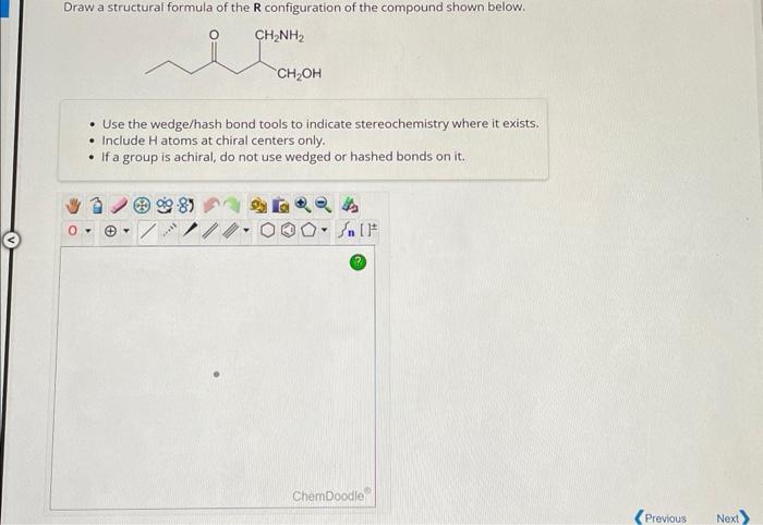Solved - Use the wedge/hash bond tools to indicate | Chegg.com