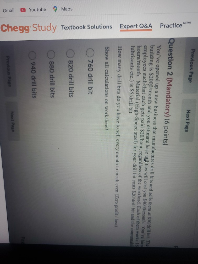 Solved Previous Page Next Page Practice NEW Question 2 | Chegg.com