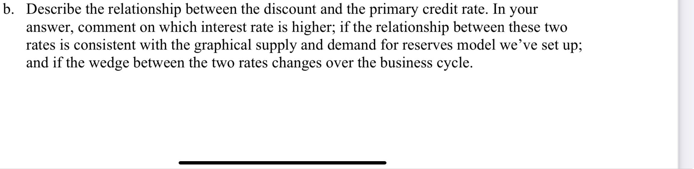 Solved b. ﻿Describe the relationship between the discount | Chegg.com