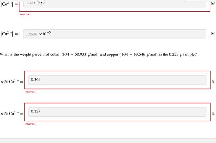 Solved Ligand X forms a complex with both cobalt and copper, | Chegg.com