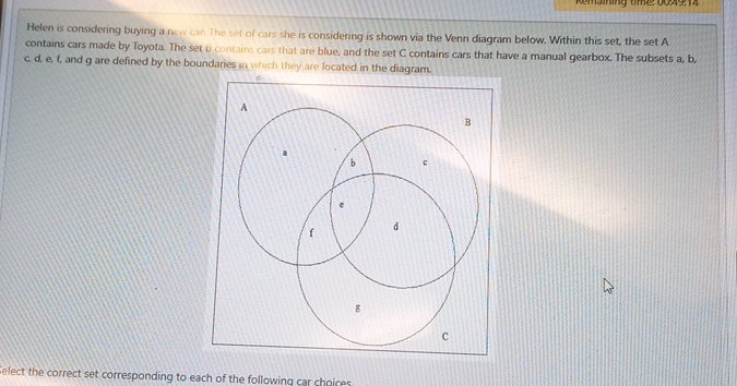Helen is considering buying a new car The set of cars | Chegg.com