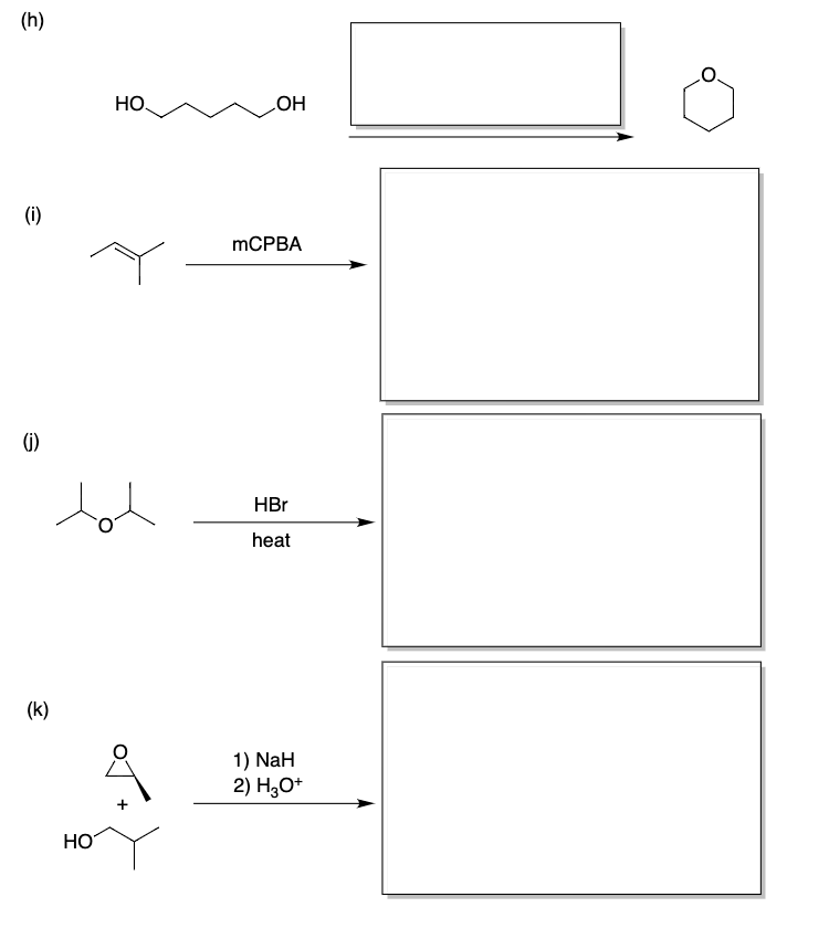 Solved For the following reactions, draw in the expected | Chegg.com