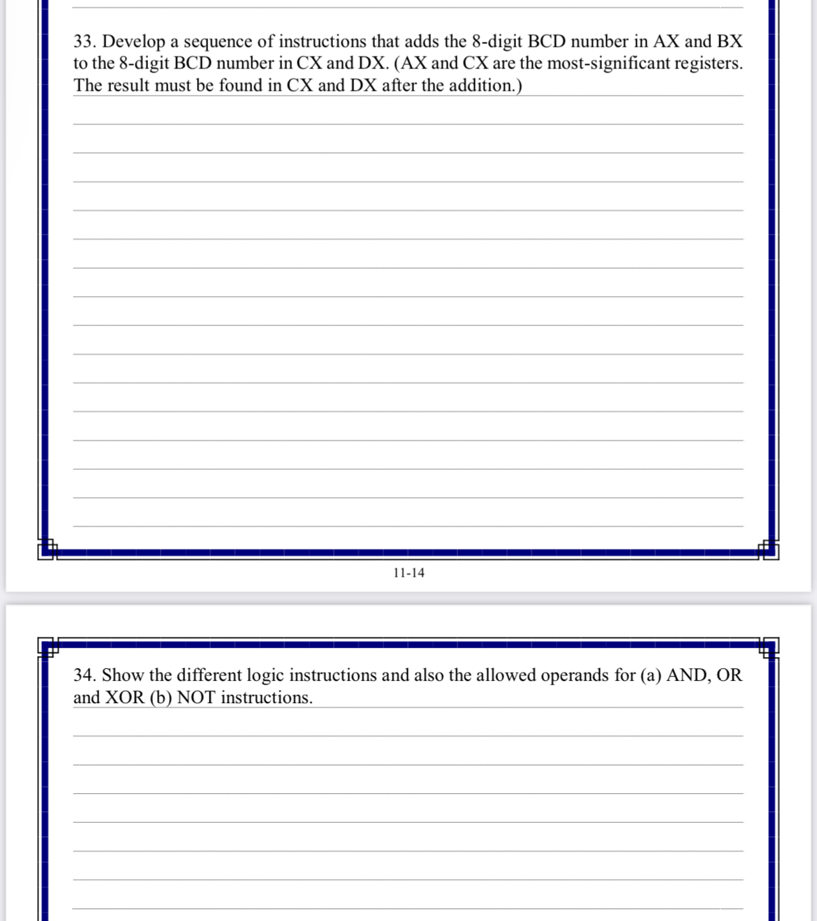 Solved Develop a sequence of instructions that adds the | Chegg.com
