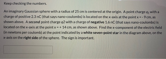 Solved Gaussian sphere 1 | + 91 92 → X Keep checking the | Chegg.com
