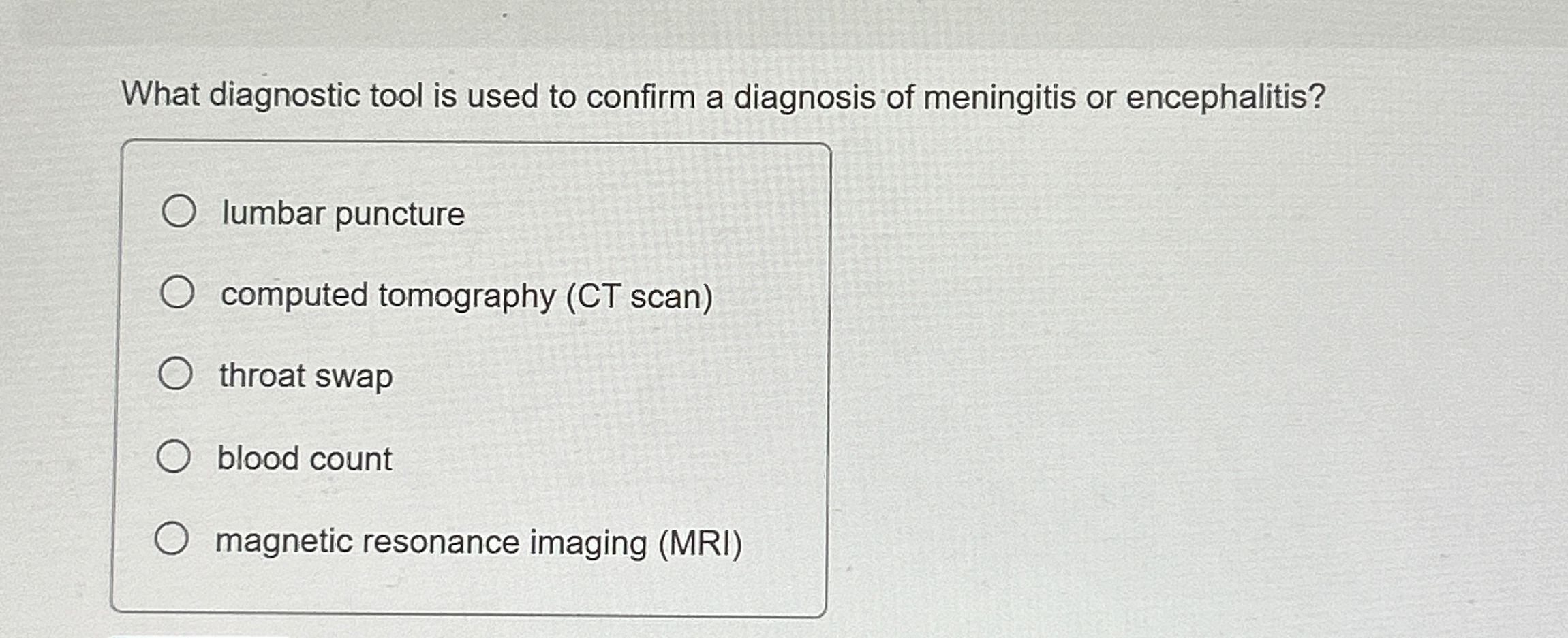 Solved What diagnostic tool is used to confirm a diagnosis | Chegg.com