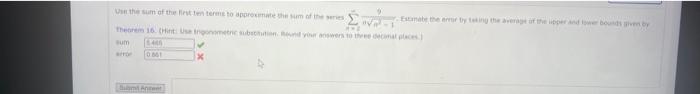 Solved umTheorem 16. Remainder Estimate for the Integral | Chegg.com