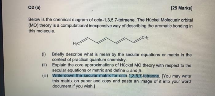 Solved Below is the chemical diagram of | Chegg.com