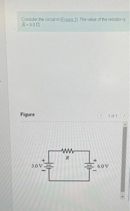 Solved Consider the circuit in (Figure 1). The value of the | Chegg.com