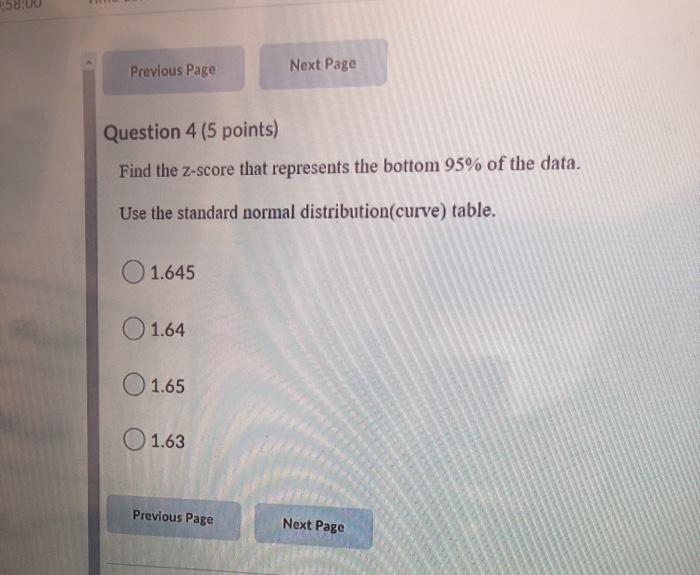 Solved Previous Page Next Page Question 4 (5 points) Find | Chegg.com