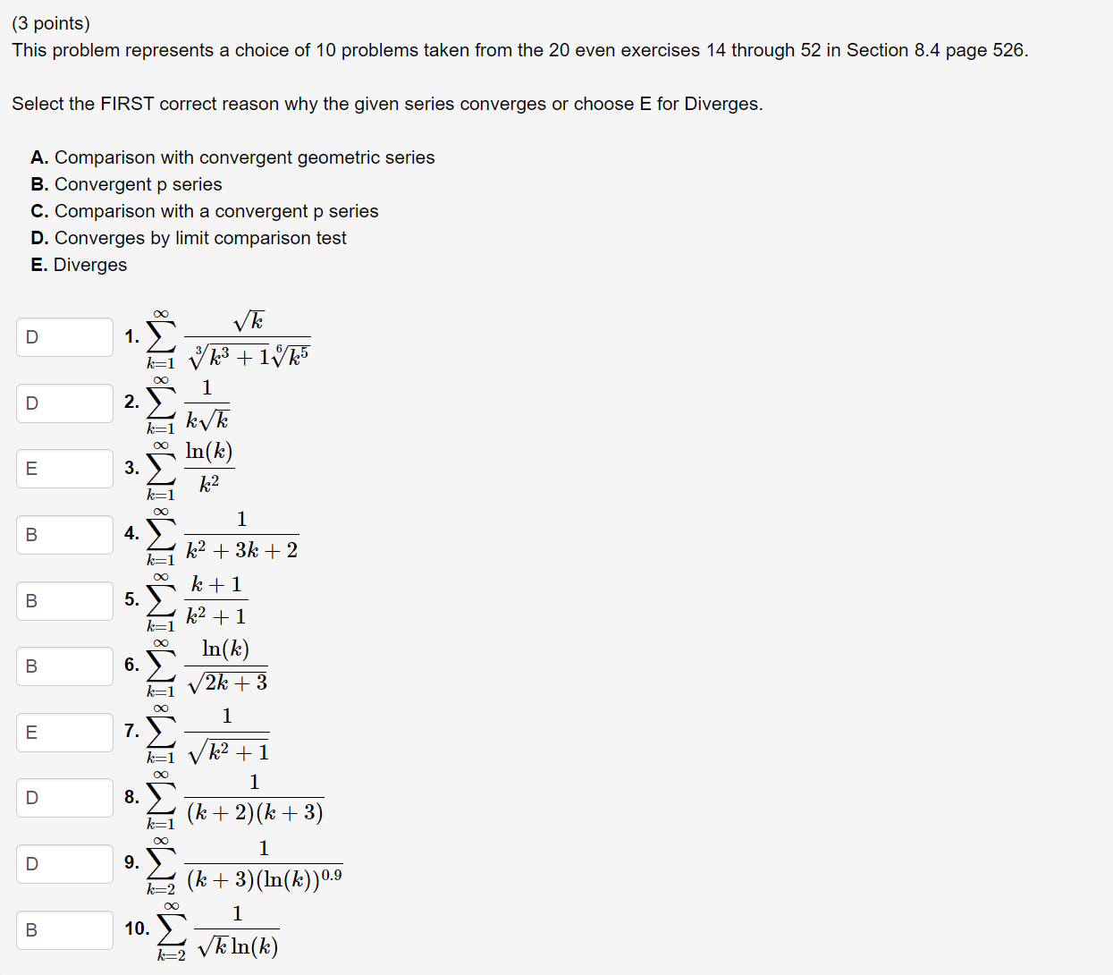 Solved 3 pointsthis Problem Represents A Choice Of 10