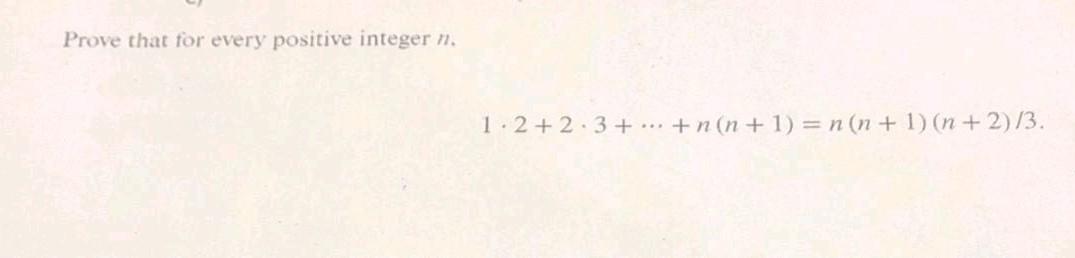 Solved Prove that for every positive integer n. 1:2+23+...+ | Chegg.com